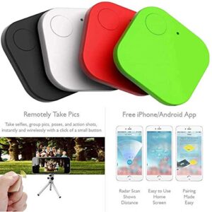 YASHB Key Finder,4 Pack Bluetooth Smart Tracker, Locator Item Finder for Phone, Key, Item, Pets, Children Locating, Multicolor