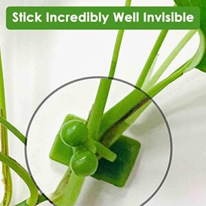 Lasyman Plant Clips-Plant Climbing Wall Fixture Clips 110PCS, Invisible Clips for Climbing Plants，Self-Adhesive Plant Wall Clips for Plant Support, Sticky Plant Fixture Clips Plant Holder for Pothos