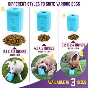 Chew King Premium Treat Dog Toy, Large, Extremely Durable Natural Rubber Fillable Toy Collection, Frozen Feeding,All Breed Sizes