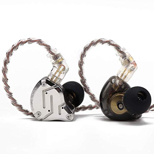 KZ ZS10 PRO 4BA+1DD HiFi in-Ear Earphone and Tripowin Zonie 3.5mm Plug QDC Cable Bundle