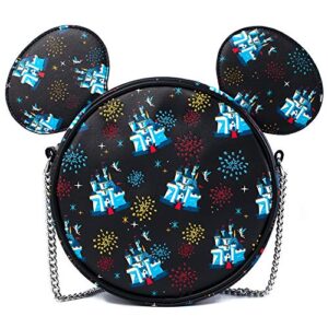 loungefly: disney 65th - mickey canteen crossboy bag