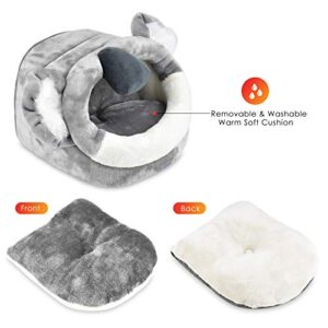 KATUMO Guinea Pig Bed Warm Bunny Cave Beds Dwarf Rabbits House Chinchilla Hideout Cage Nest Accessories (L:9x12x7inch, Koala)