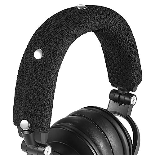 GEVO Replacement Headphone Headband Cover for AKGs, Senheiser, Sony,ATH,Audio-Technica,Shure,Panasonice Headsets,Headband Cushion Easy Installation No Tool Needed(Black)