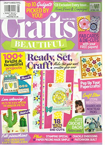 CRAFTS BEAUTIFUL JANUARY, 2016 ISSUE,288 (READY, SET, CRAFT !)