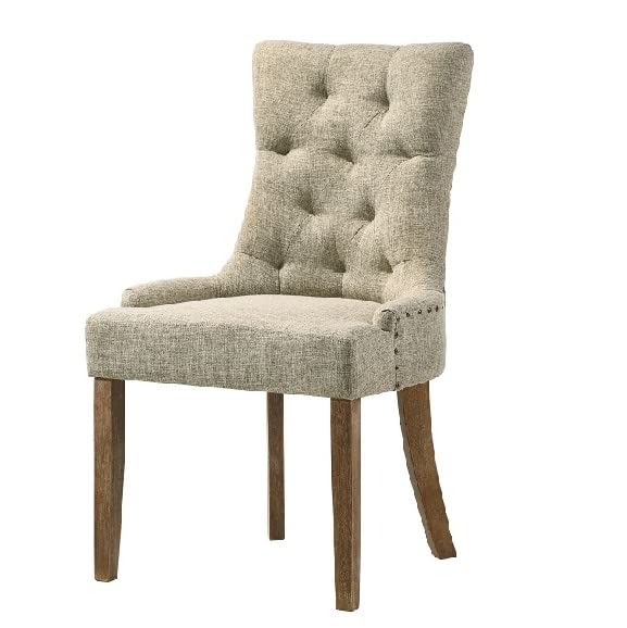 Acme Furniture Yotam Side Chair, Beige