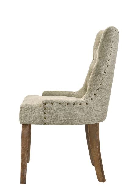 Acme Furniture Yotam Side Chair, Beige