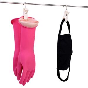 Kitchen Bathroom Office Dish Cloths Towels Rubber Gloves Face Mask Drying Clothespin Clips Hooks Pack of 3