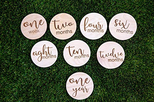 Baby Milestone Wood Circles