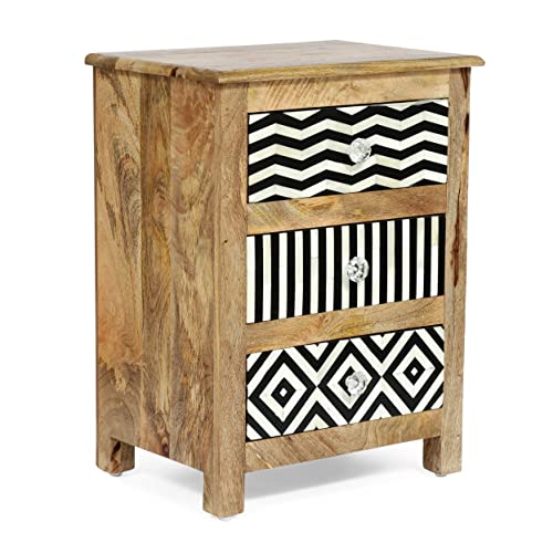 Christopher Knight Home NIGHTSTAND, Natural + Black