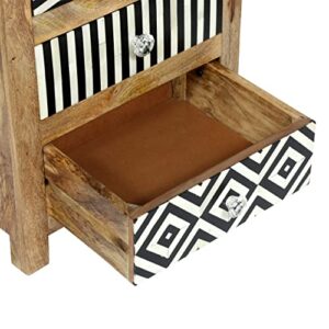 Christopher Knight Home NIGHTSTAND, Natural + Black