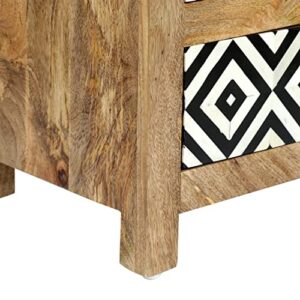 Christopher Knight Home NIGHTSTAND, Natural + Black