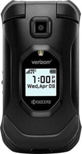 kyocera duraxv extreme e4810 verizon rugged lte flip basic cell phone camera gps black- (renewed)