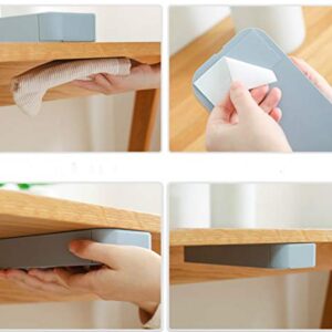 Under Table Drawer, Hidden Self-Adhesive Tray Drawer,Under Desk Holder Storage Box, Stationery Pencil Storage Drawer Organizer for Office/School/Kitchen (Pink)