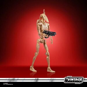 STAR WARS The Vintage Collection Battle Droid Toy, 3.75-Inch-Scale The Phantom Menace Figure, Toys for Kids Ages 4 and Up