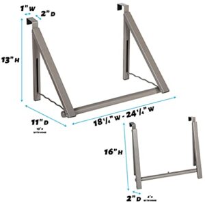 HOLDN’ STORAGE Over The Door Hanger - Over The Door Rack for Hanging Towels, Coats & Clothes - Over The Door Hanger Hooks for Bedroom, Washroom and Office.