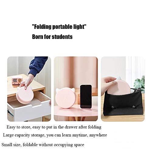 no-logo WAJklj Modern Minimalist LED Night Light Rechargeable Eye Protection Student Learning Dimming Table Lamp Creative Cartoon Reading Lamp