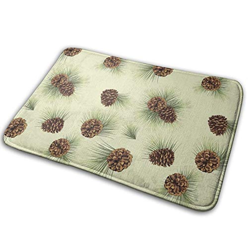 NiYoung Bath Rug Home Decor Door Mat Multipurpose Cute Pinecone Resist Dirt Area Carpet for Living Room, Bedroom, Kitchen Carpet