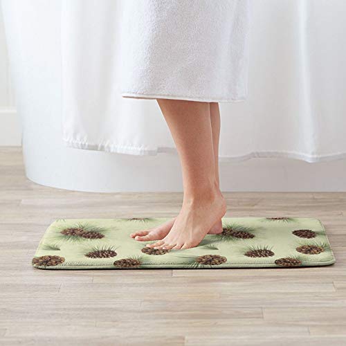 NiYoung Bath Rug Home Decor Door Mat Multipurpose Cute Pinecone Resist Dirt Area Carpet for Living Room, Bedroom, Kitchen Carpet