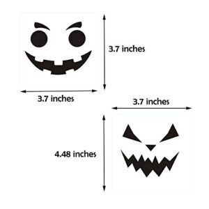 Calidum Halloween Pumpkin Decorating Stickers Etching Pumpkin Template Kits Props Make Your Own Jack-O-Lantern Face Craft Decals Party Decorations Supplies Trick or Treat Party Favors