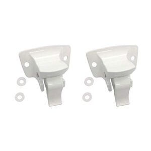 shoppingsoon 3314067.004b bottom bracket assembly wall mount bracket for rv camper trailer white (3314067.004b (2 pcs))