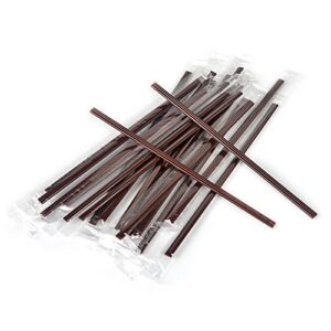 coffee stirrers sticks 400 individually wrapped 6.7in，disposable coffee straw stirring rod，coffee straw，disposable plastic drink stirrer sticks health and safety three-hole coffee straw