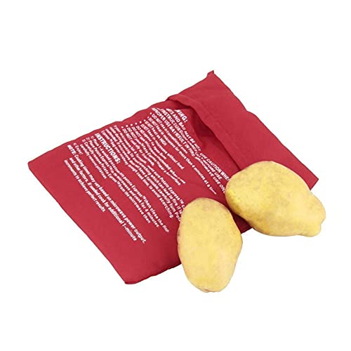 vipolish 4Pcs Microwave Potato Bag Reusable Microwave Cooker Bag Baked Potato Pouch Perfect Potatoes in Just 4 Minutes