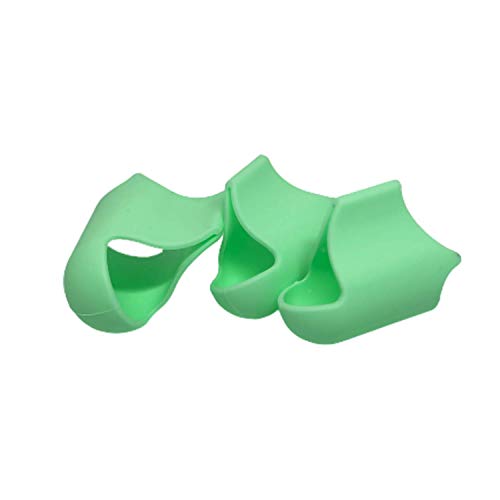 Non-Stick Chip Fingers Tips, Finger Protectors, Finger Covers Protection, 3 pcs (Green)