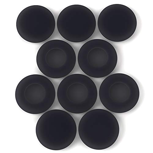 Mini Foam Covers Soft Round Foam Earbud Earpad Ear Bud Pad Replacement Sponge Covers for Disposable Headphones, Headsets, Black