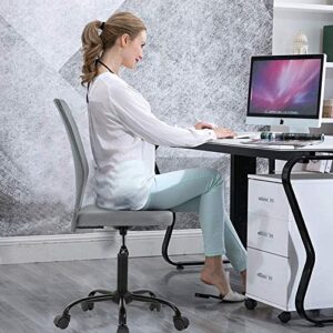 Ergonomic Office Chair with Lumbar Support Mesh Chair with Wheels Rolling Swivel Back Support Adjustable Executive Desk Chair, Modern PC Computer Desk Chair for Home Office Women Men by XXFBag - Gray