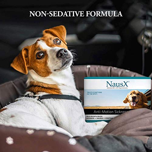 Nausx Anti-Motion Sickness & Relief for Dogs, Md