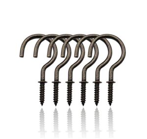 idealsv 1-1/2" bronze screw cup hook ceiling hooks 36 pack screw-in light hooks mug hooks