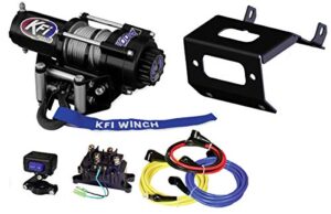 kfi a2500-r2 2500lb winch & 102175 winch mount kit compatible/replacement for 2014-2021 rancher trx420 fm