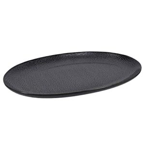 bia cordon bleu 14" oval, black serene platter, contains 1 piece