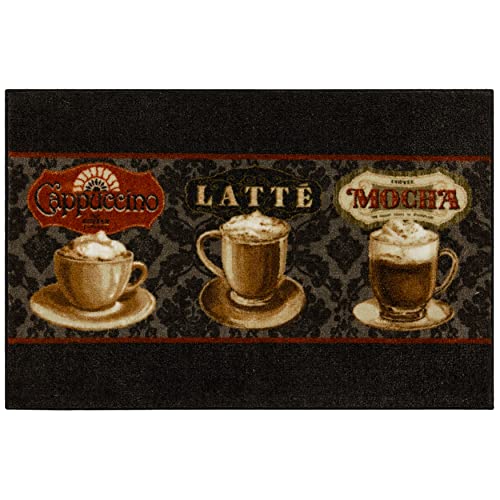 Mohawk Home Machine Washable Mat,Coffee Moment (2'6" x 4')