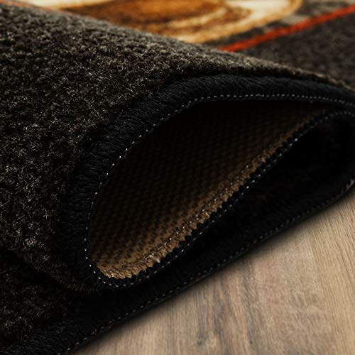 Mohawk Home Machine Washable Mat,Coffee Moment (2'6" x 4')