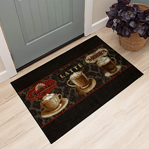 Mohawk Home Machine Washable Mat,Coffee Moment (2'6" x 4')