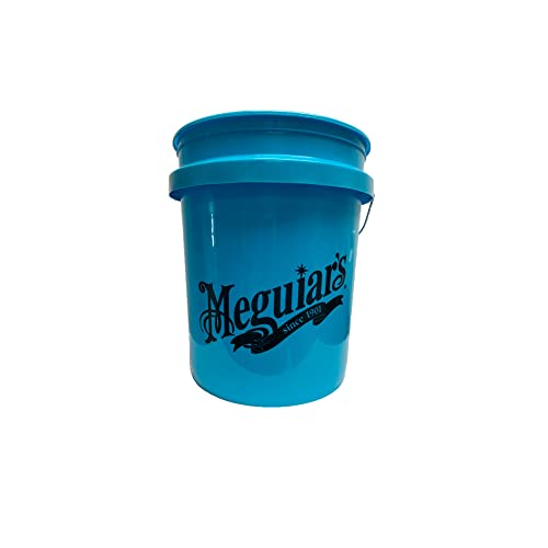 Meguiar's RG206 Blue Hybrid Ceramic Large Car Wash Bucket 5US Gallon (Grit Guard Compatible/Sold Separately)