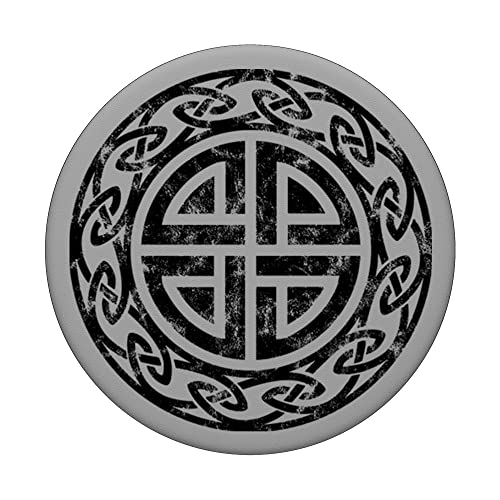 Vintage Protection Shield Knot Celtic Norse Vikings Health PopSockets Swappable PopGrip