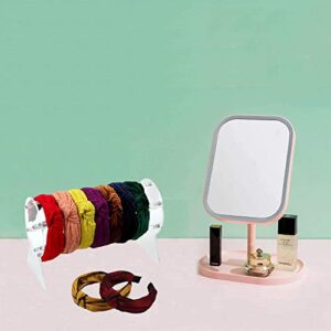 OAOLEER Headband Holder,Clear Jewelry Organizer for Teen Girl Women Gifts, The Perfect Headband Display Organizer