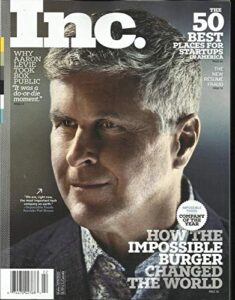 inc magazine, how the impossible burger changed the world winter, 2019/2020