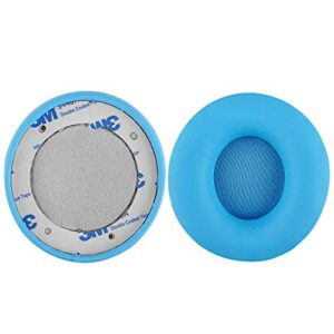 Geekria QuickFit Replacement Ear Pads for Beats Solo Pro (A1881) Headphones Ear Cushions, Headset Earpads, Ear Cups Cover Repair Parts (Light Blue)