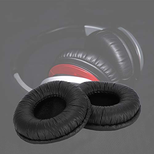 01 Ear Pads Cotton Cushion Durable Earphone Ear Pads, Ear Pads Cushion, Black for Home 55mm Headphones