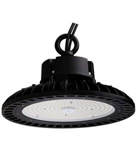 morris products 74097a led ufo high bay, gen 5, economy grade, 200w, 120-277v, 19,082 lm, 5000k equal to 400w metal halide, black