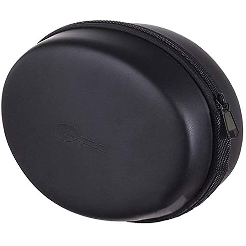 BASEMAN Universal Headphone Case Bag - Portable, Hard EVA Shell Storage Travel Carrying Case Bag for Over-Ear and On-Ear Headphones - Black