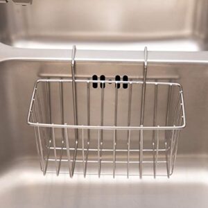 Kitchen Sponge Holder, Kitchen Sink Caddy, Stainless Steel Rust Proof Kitchen Brush Soap Dishwashing Liquid Drainer Rack