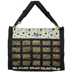 weaver leather hay bag, sunflower, 21" w x 22.5" h x 7.5" d