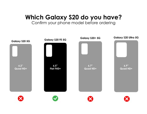 OtterBox PREFIX SERIES Case for Samsung Galaxy S20 FE 5G (FE ONLY - Not Compatible with Other Galaxy S20 Models) - CLEAR