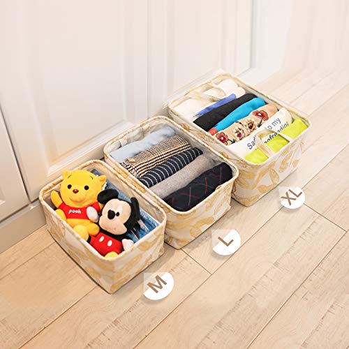 baskets for storage/Organizing Bins with Handles/Foldable Storage Bins/Storage Basket/Storage Box(white, 15.74*11.81*7.87 inches)