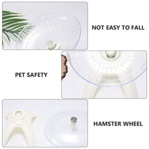 POPETPOP Hamster Pet Flying Saucer Exercise Wheel Toy Spinner for Gerbil Rat Chinchillas Guinea Pig Squirrel Small Animal