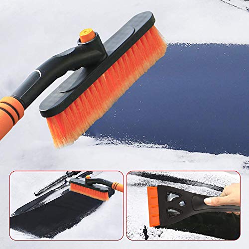 YunGuoGuo Car Snow Brush and Detachable Ice Scraper Extendable Snow Brush with Squeegee and Snow Mover for Car Auto SUV Truck Windshield Windows